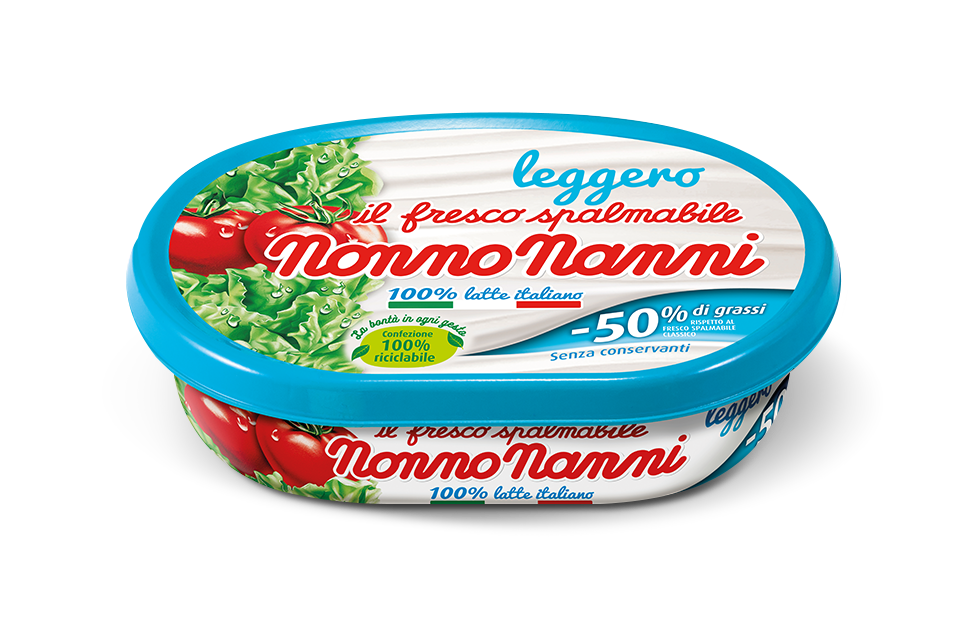 Light Spreadable cheese (light cheese) | Nonno Nanni